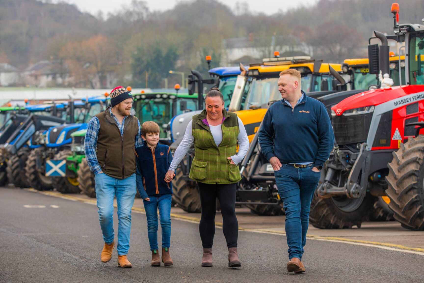 Photos as 70 tractors take part in Perth & Kinross charity run