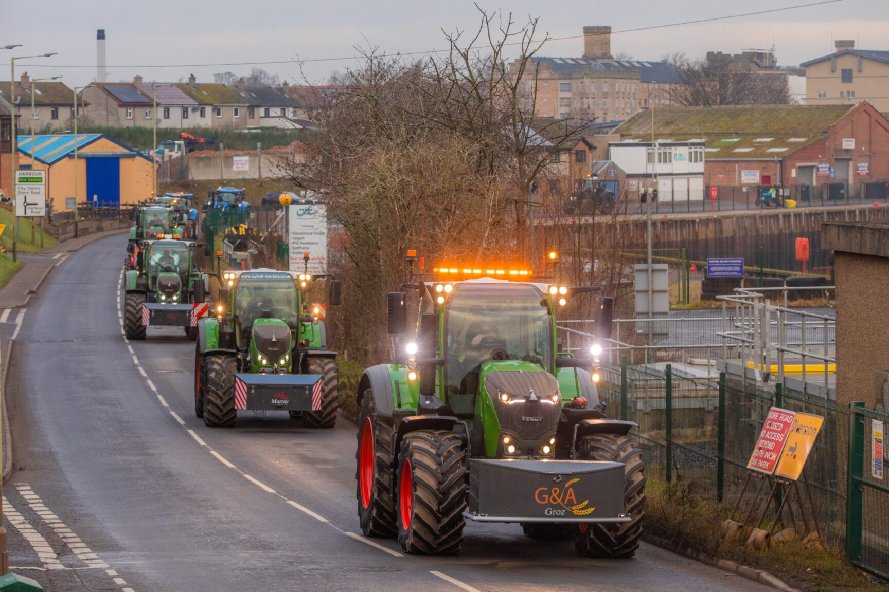 Photos as 70 tractors take part in Perth & Kinross charity run