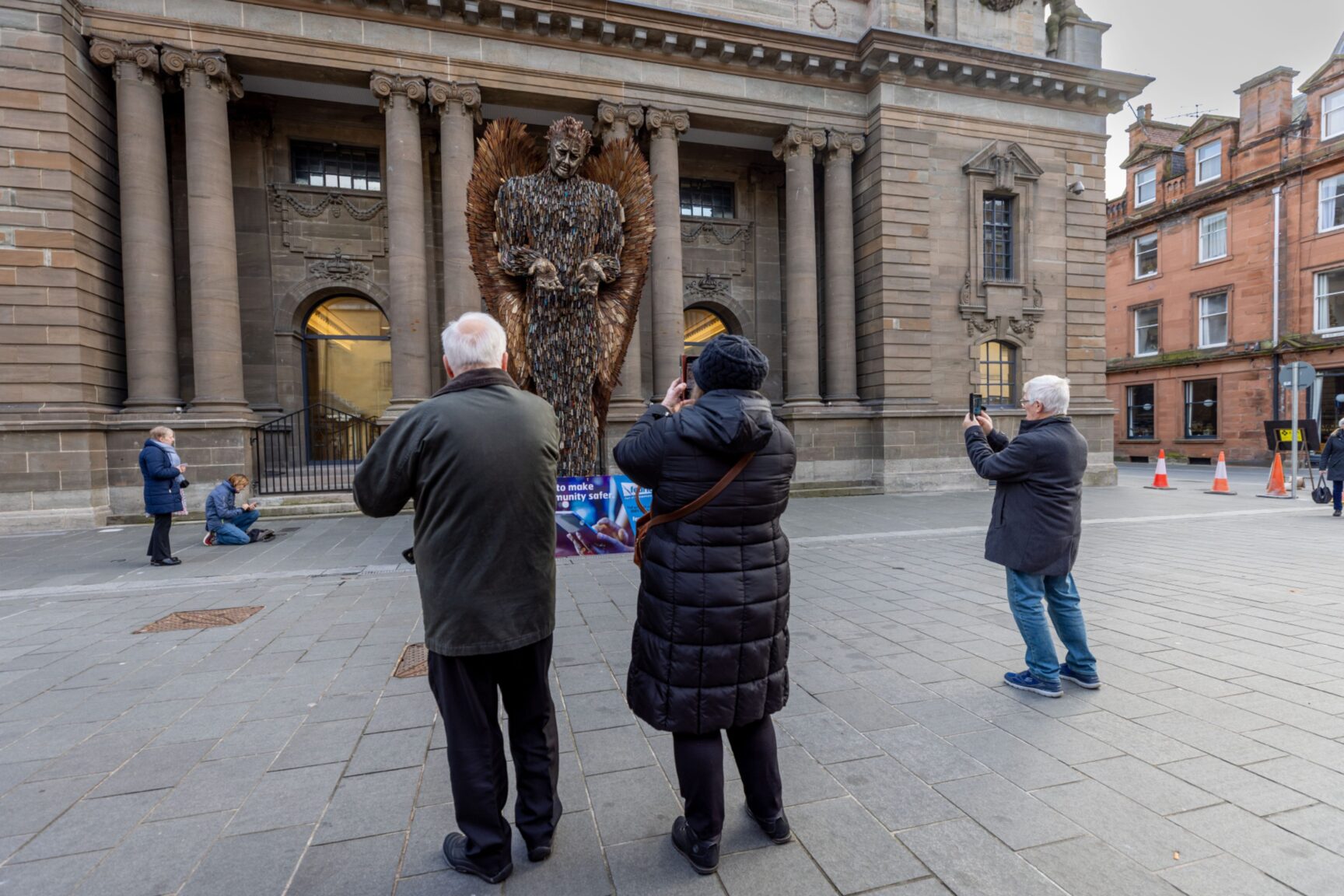 Perth's Knife Angel statue set for torchlit send-off from city