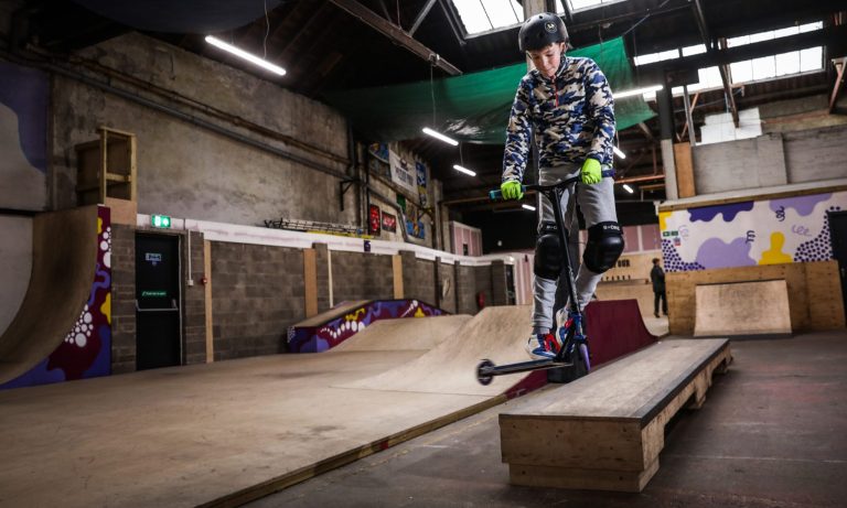 Pictures as Dundee's only indoor skatepark opens in the city centre