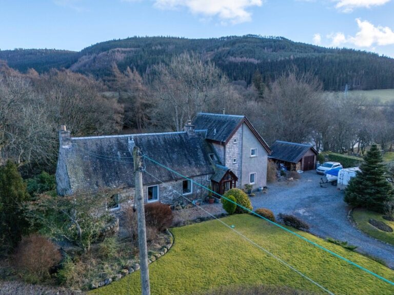 Highland Perthshire cottage on the banks of River Lyon for sale