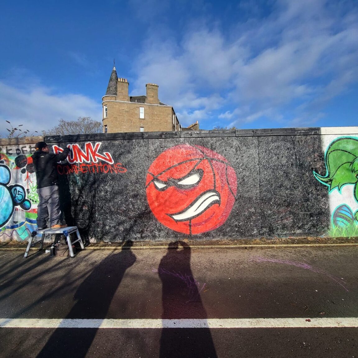Dundee graffiti marks Forfar pair's new Punk Competitions website