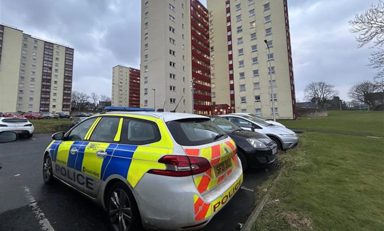 Fire crews called to smoke bomb in Dunfermline high-rise flats