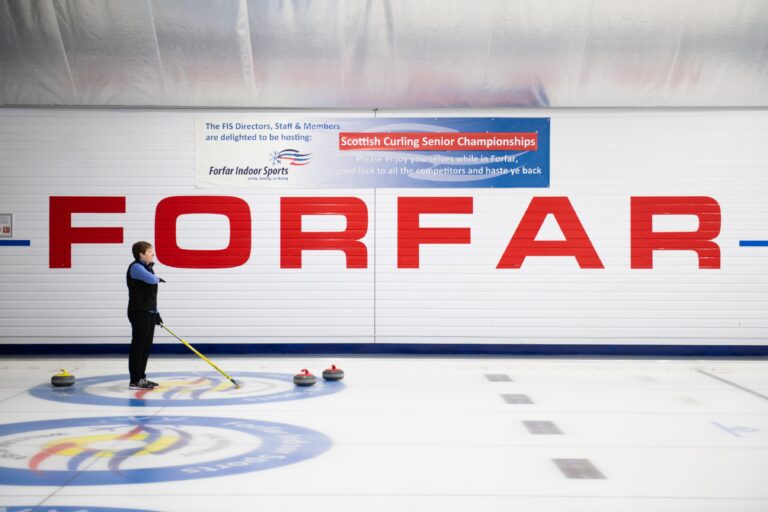 Pictures as senior curlers take to Forfar ice in Scottish Seniors