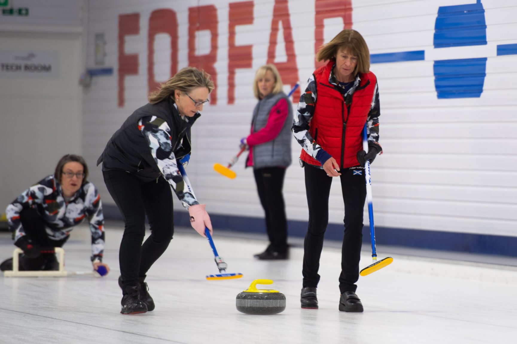 Pictures as senior curlers take to Forfar ice in Scottish Seniors