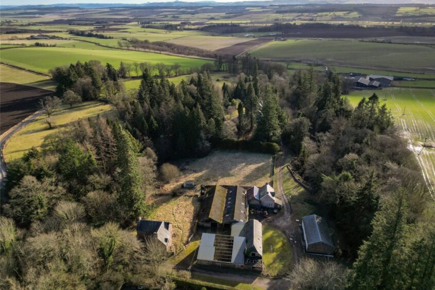 Keillour Castle in Perthshire with 43 acres of land for sale at £1.8m