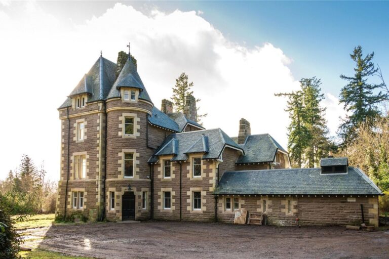 Keillour Castle in Perthshire with 43 acres of land for sale at £1.8m
