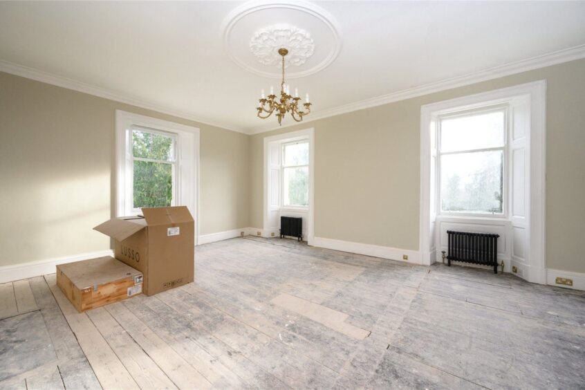 Keillour Castle in Perthshire with 43 acres of land for sale at £1.8m