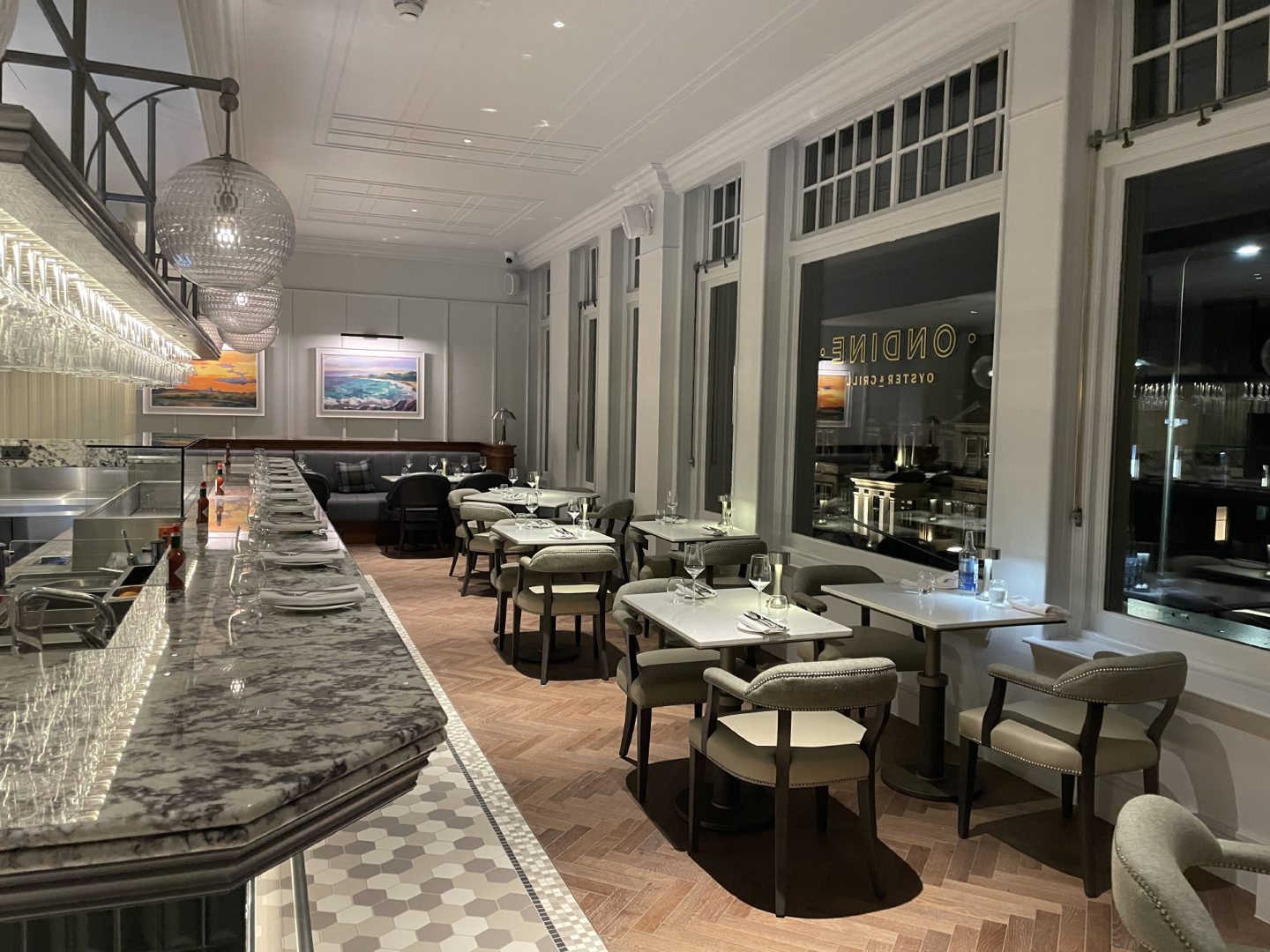 Ondine Oyster & Grill was elegant but held some surprises