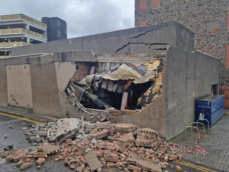 Part of building collapses after explosion near Dundee Overgate