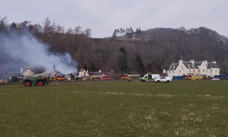 8 crews called to cottages on fire in Fortingall, Perthshire