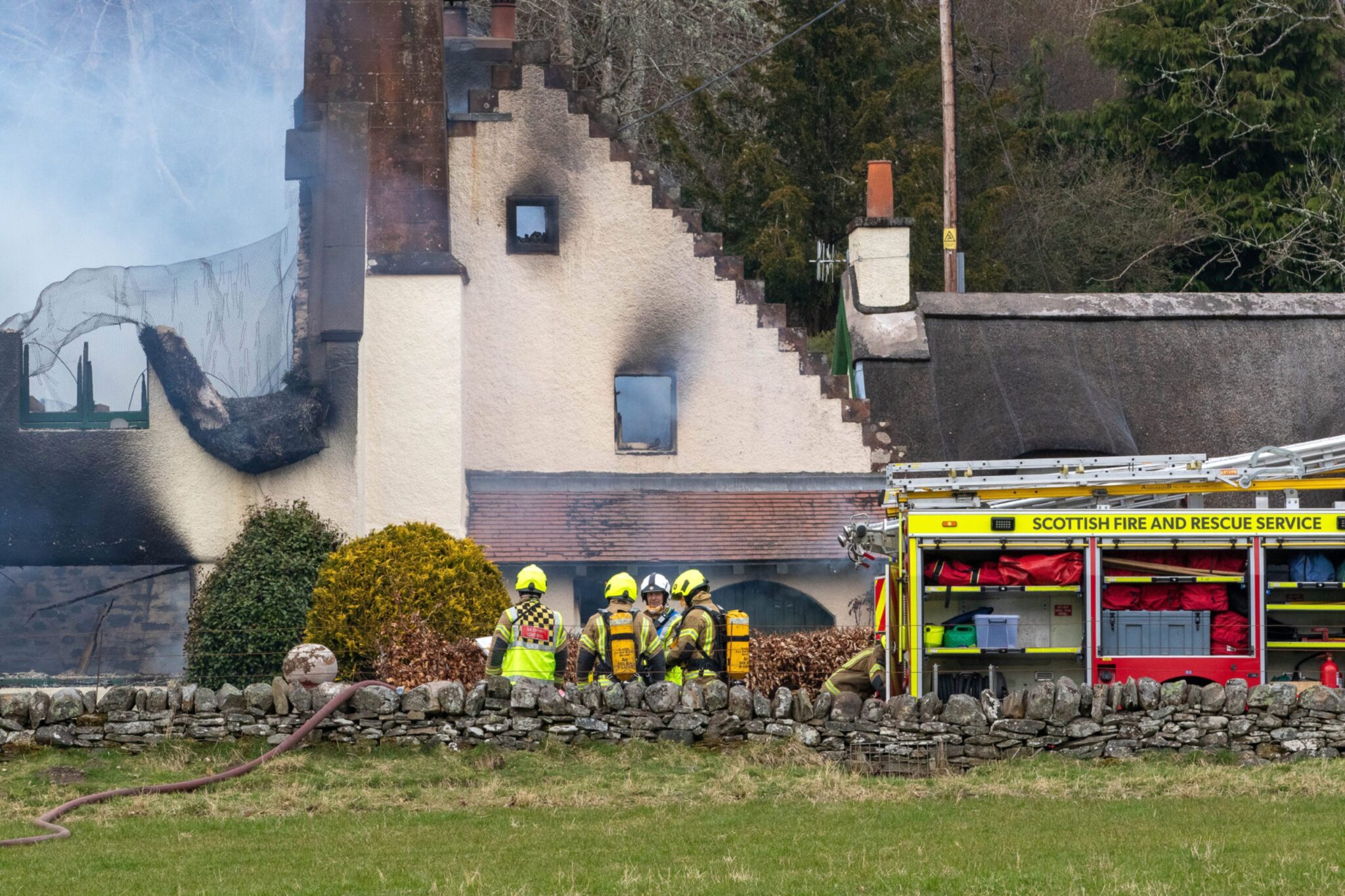 8 crews called to cottages on fire in Fortingall, Perthshire