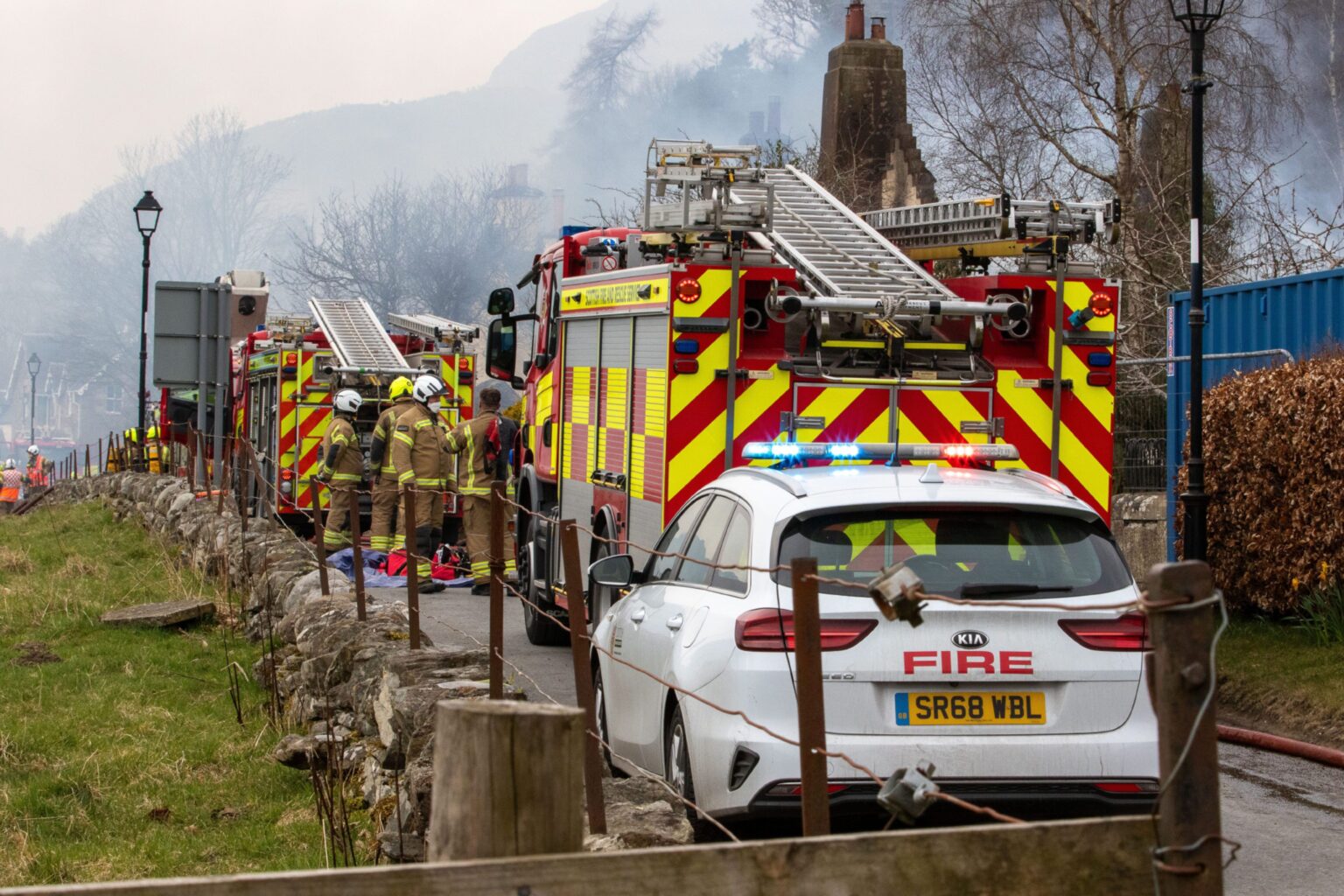 8 crews called to cottages on fire in Fortingall, Perthshire