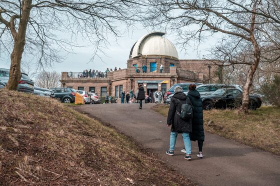 Locals view solar eclipse at Dundee's Mills Observatory