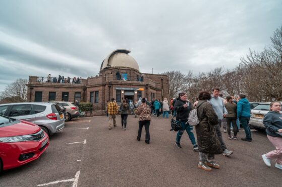 Locals view solar eclipse at Dundee's Mills Observatory