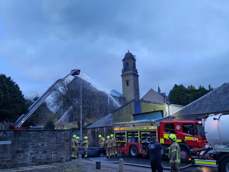 Major fire at Brechin's Maison Dieu Church sees homes evacuated