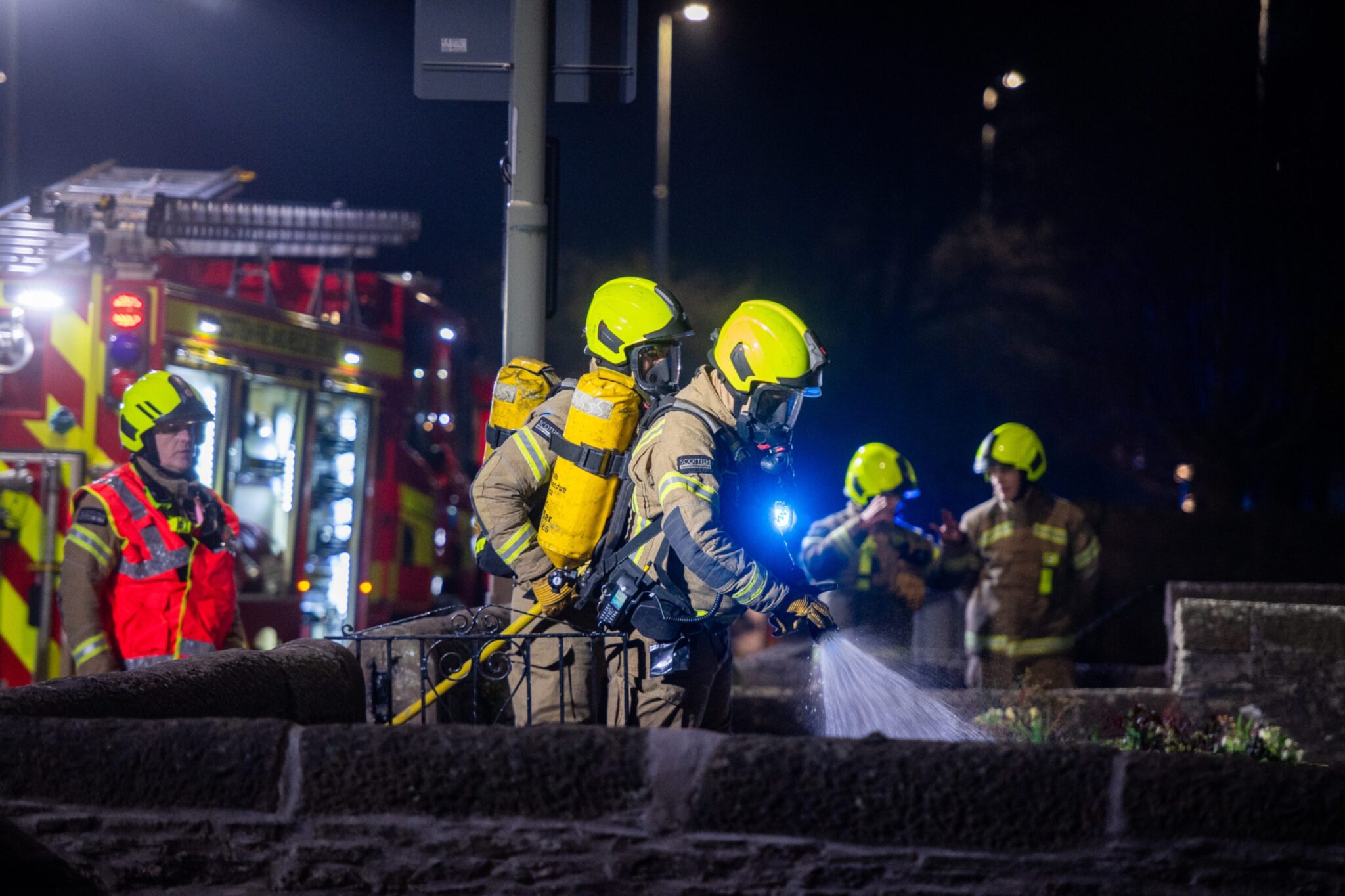 Road closed as firefighters battle house fire in Forfar