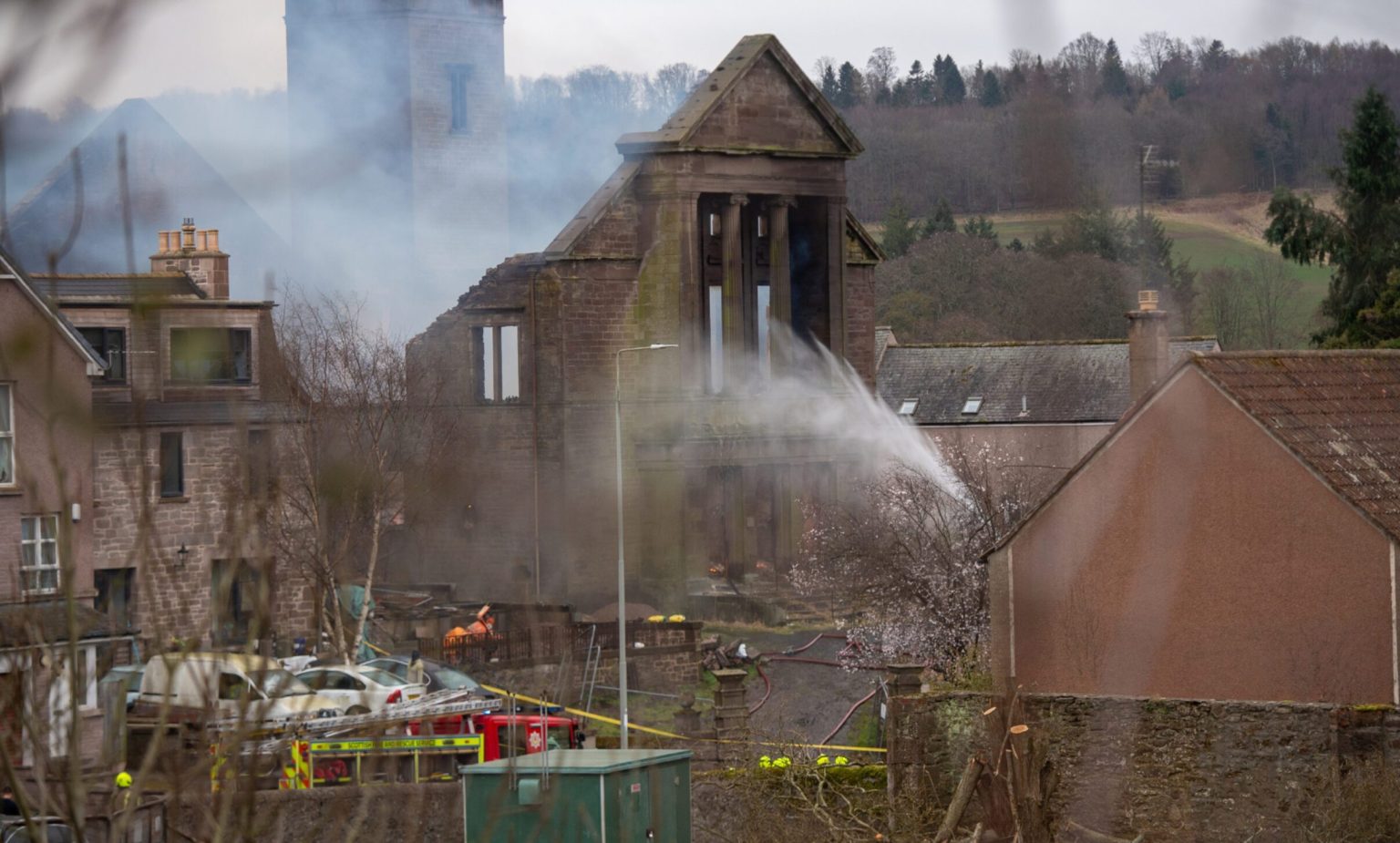 Major fire at Brechin's Maison Dieu Church sees homes evacuated