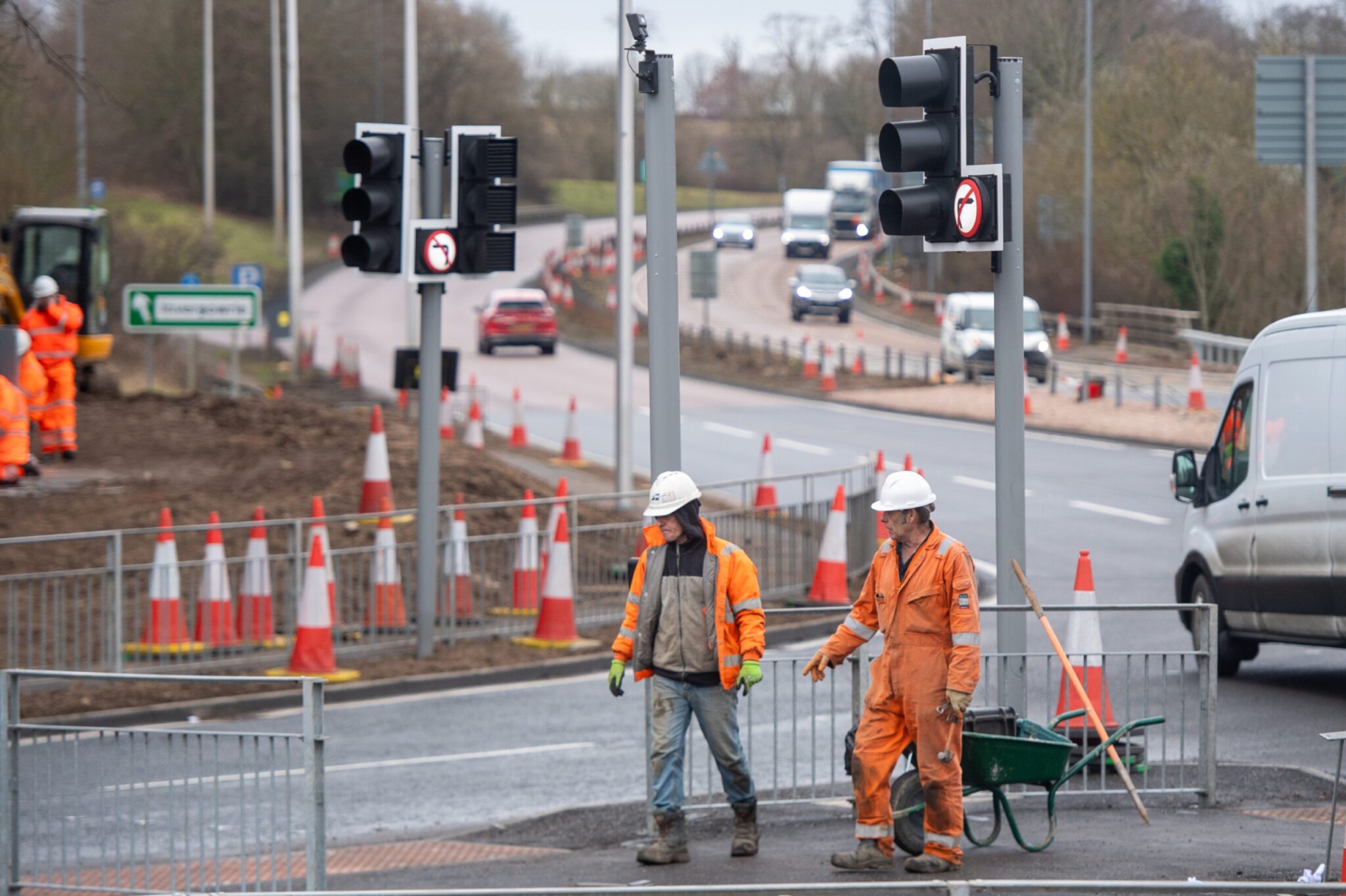 Traffic lights switched on at Swallow Roundabout in Dundee