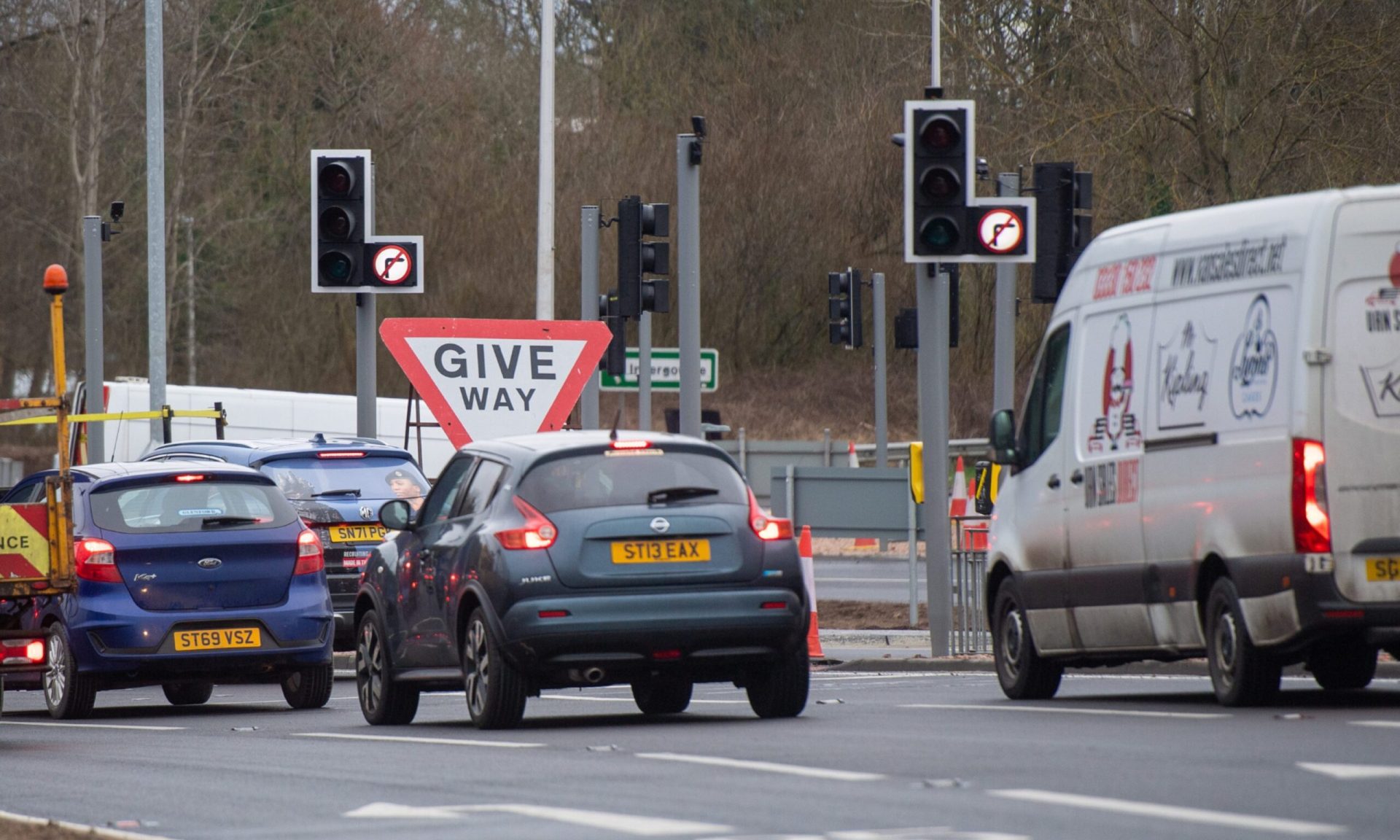 Traffic lights switched on at Swallow Roundabout in Dundee