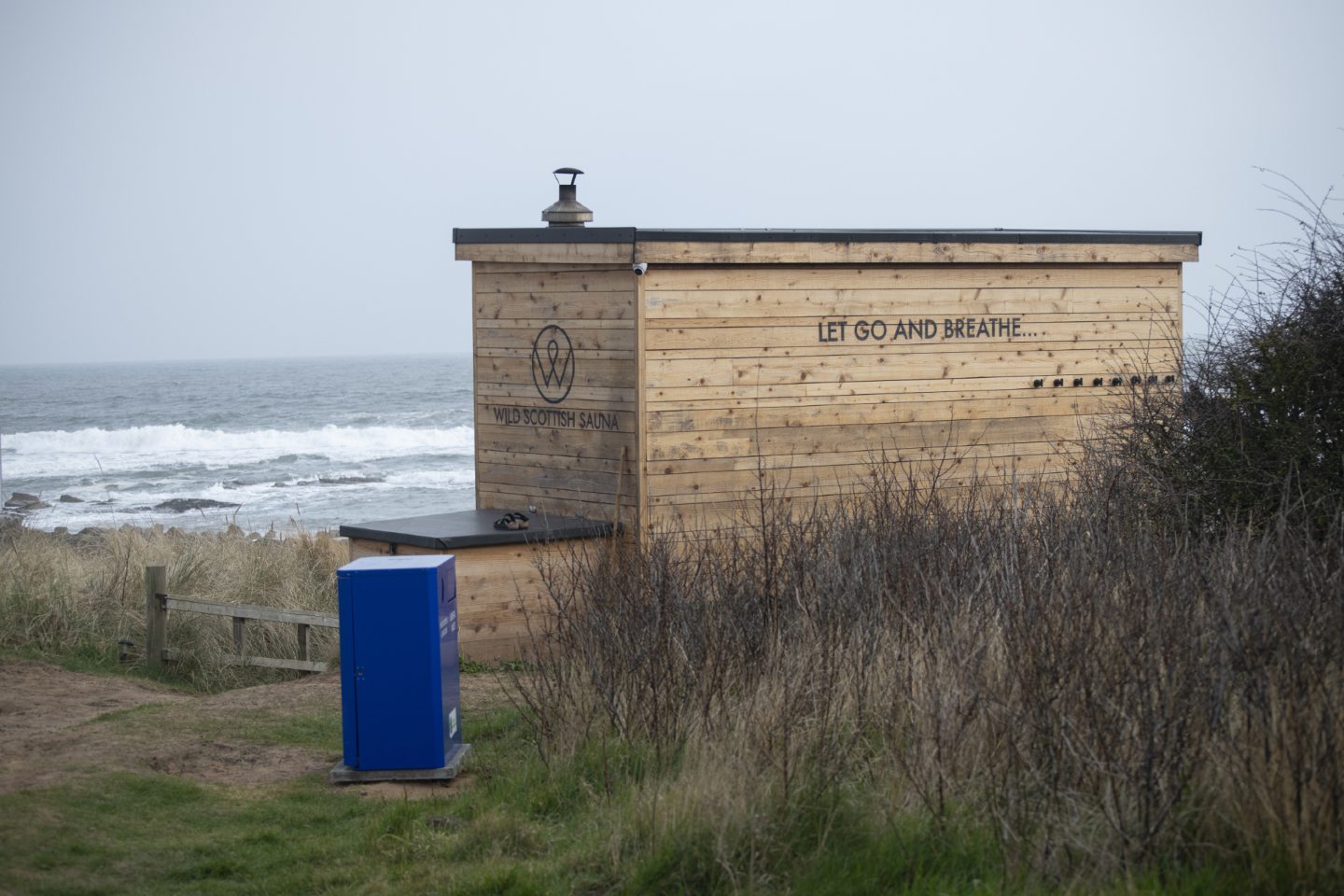 Sauna yoga at Kingsbarns Beach - are the huts worth the hype?