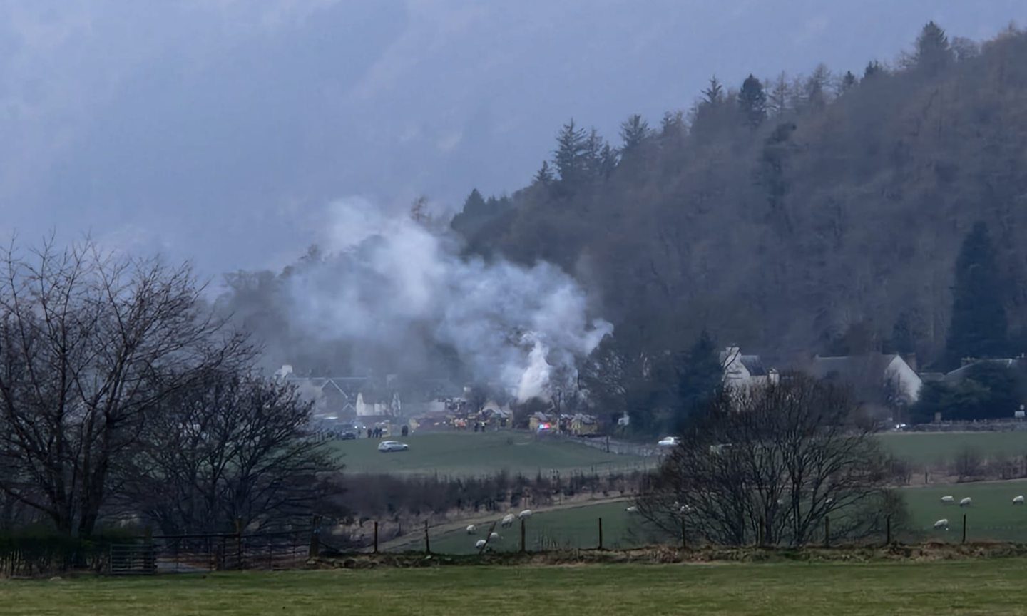 8 crews called to cottages on fire in Fortingall, Perthshire