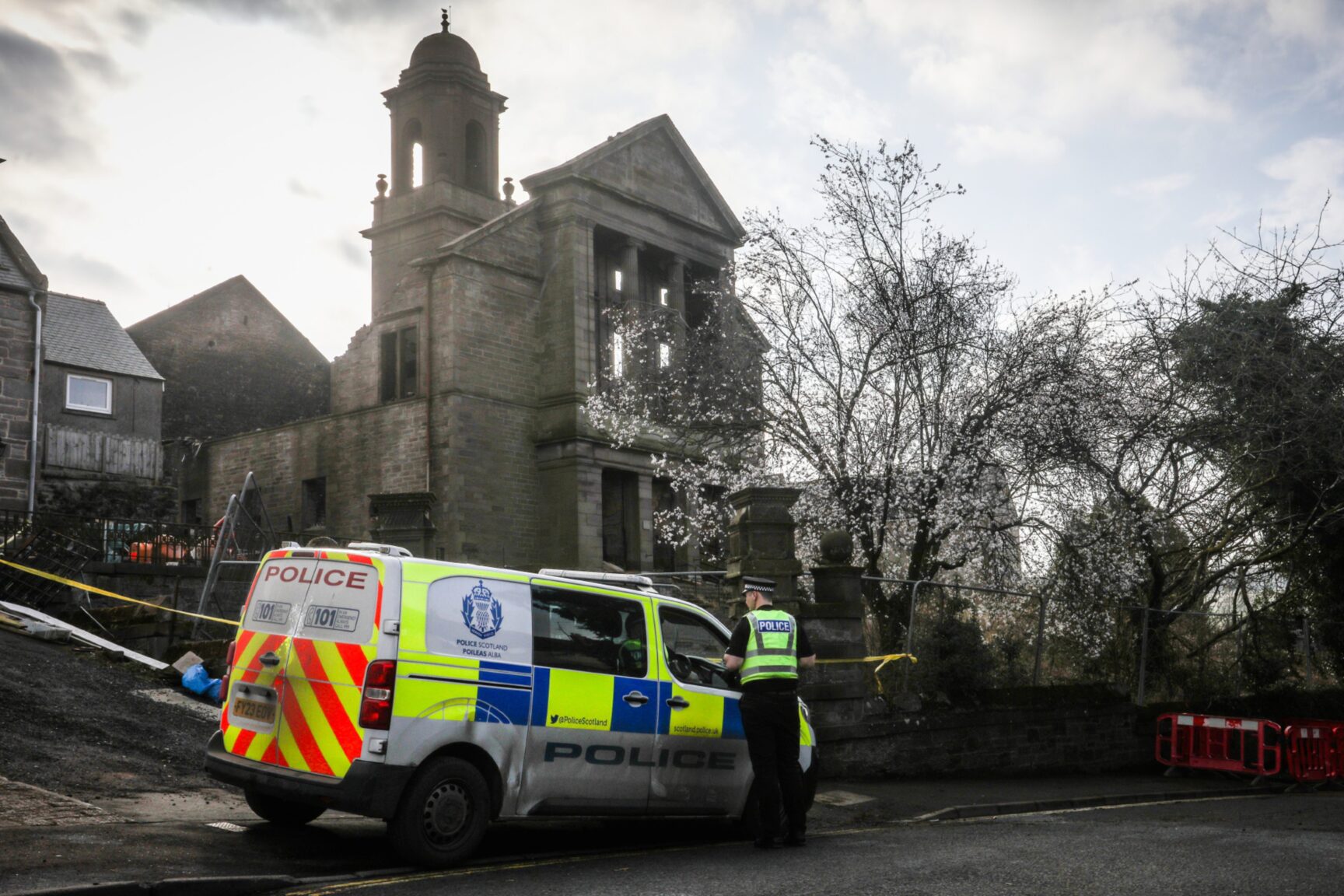 New photos show aftermath of Brechin church fire
