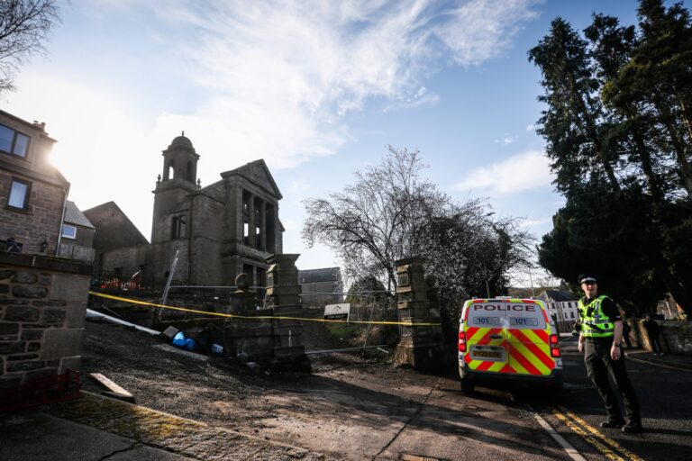 New photos show aftermath of Brechin church fire