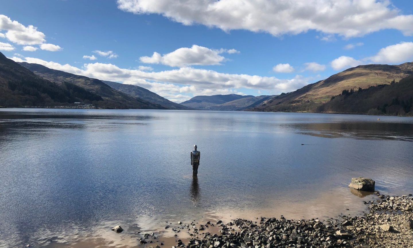 Loch Earn's Mirror Man statue returns after eight years