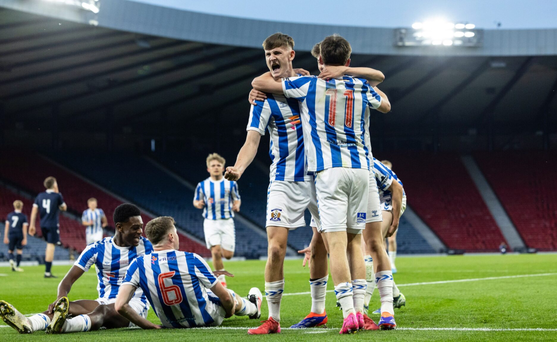 Scott Robertson reacts to Dundee's youth cup final defeat