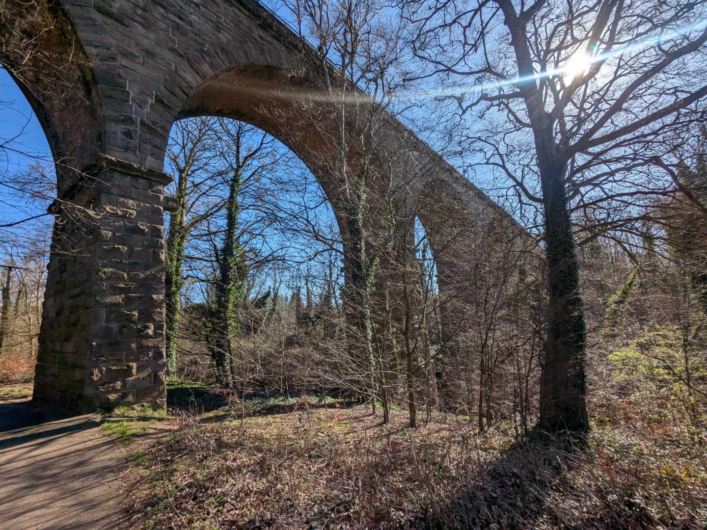 What's special about Seven Arches Viaduct at Balmossie?