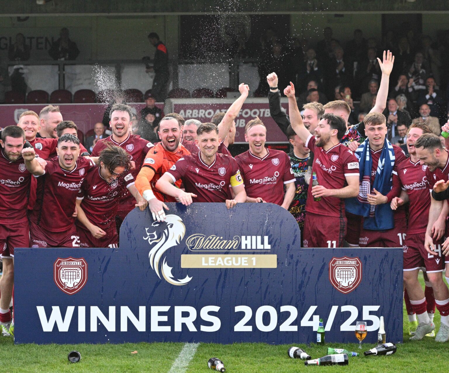 Pictures as Arbroath title win sparks pitch invasion and celebrations
