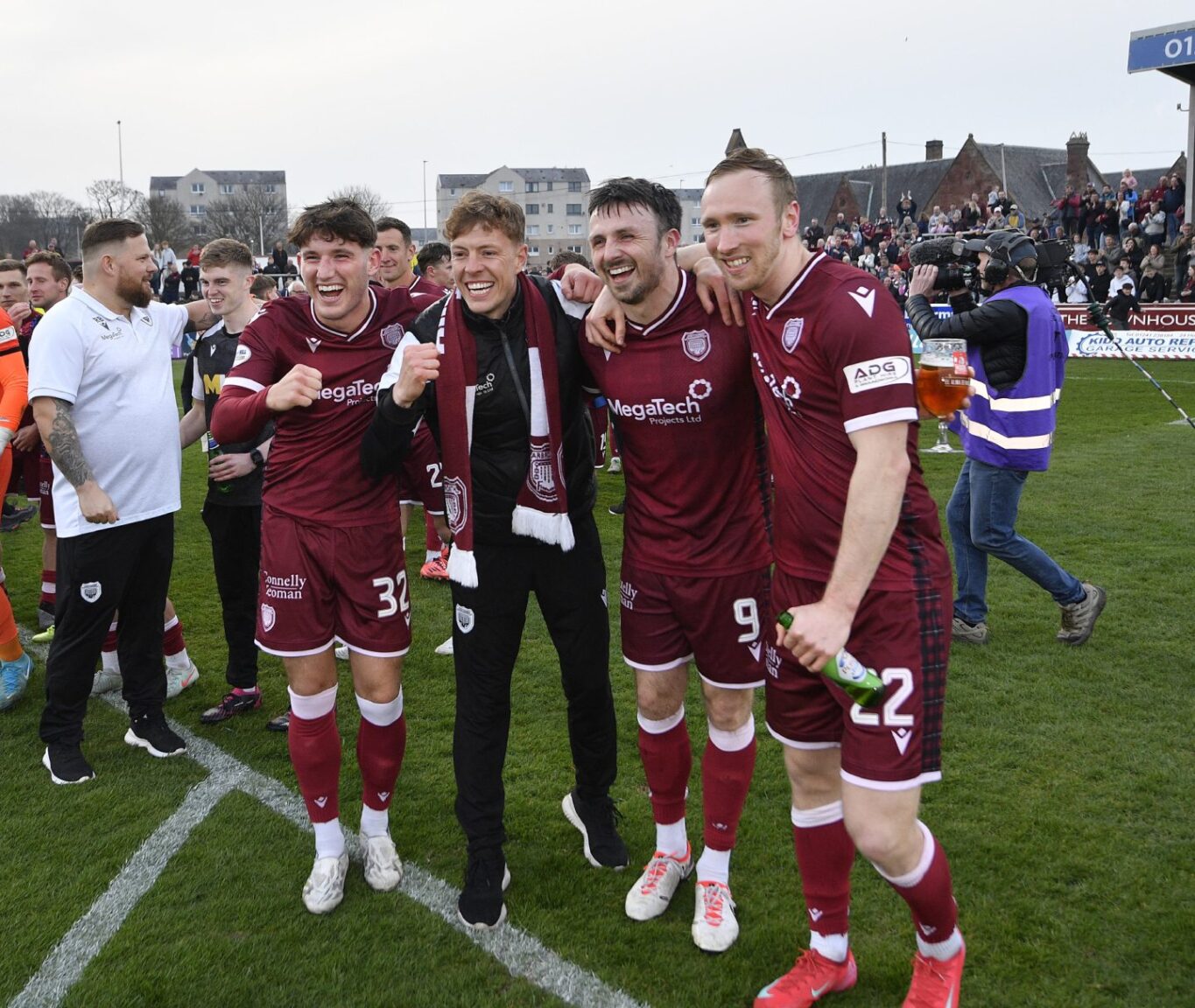 Pictures as Arbroath title win sparks pitch invasion and celebrations