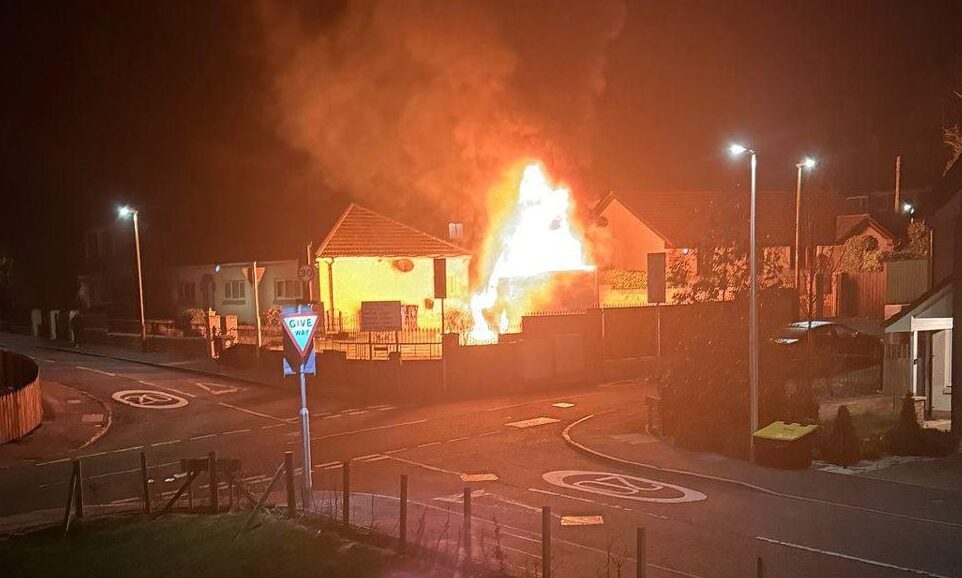 VIDEO: Motorhome catches fire yards from Dundee houses