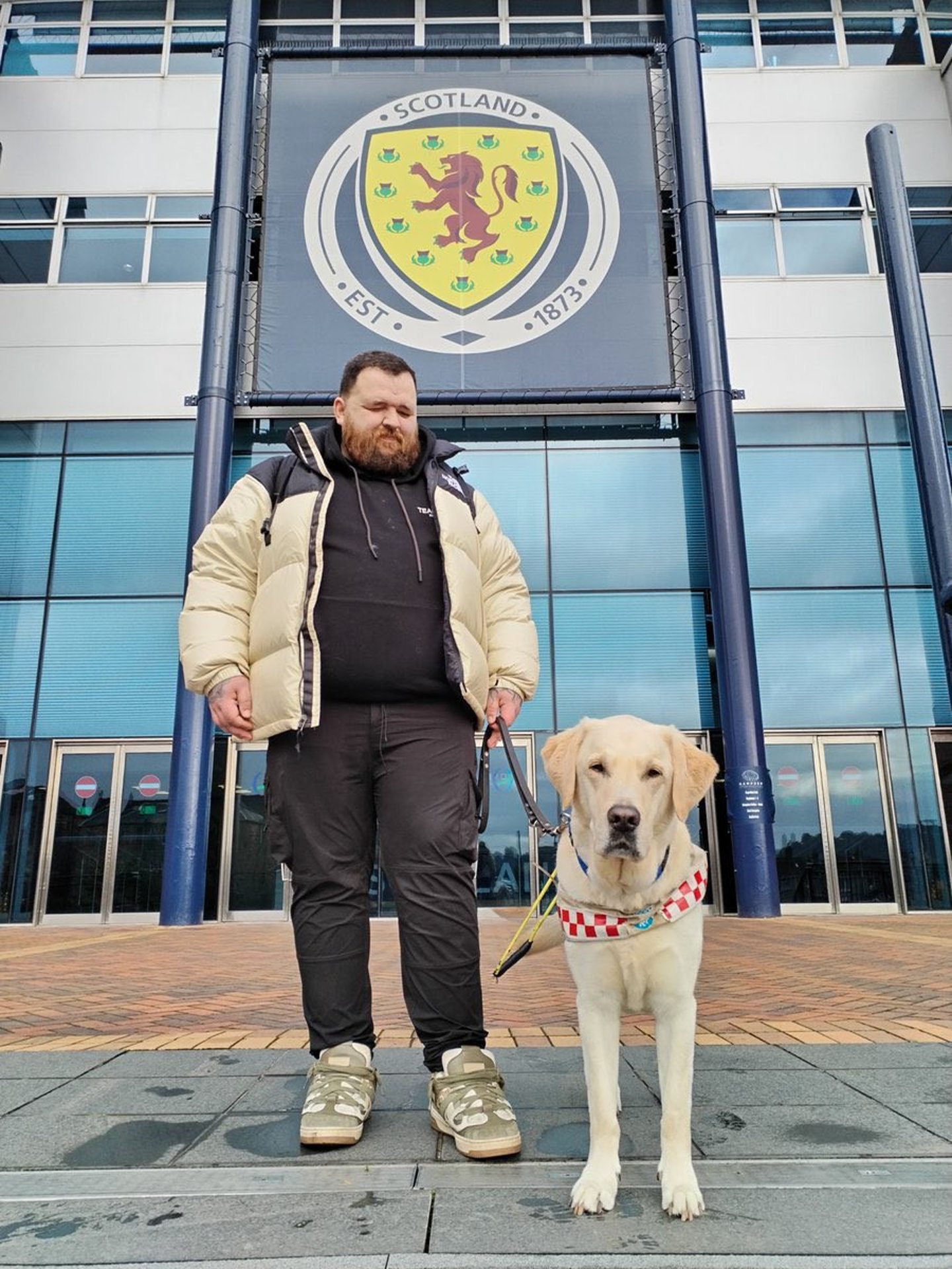 Dundee United fan Jon Attenborough's tribute to guide dog Sam