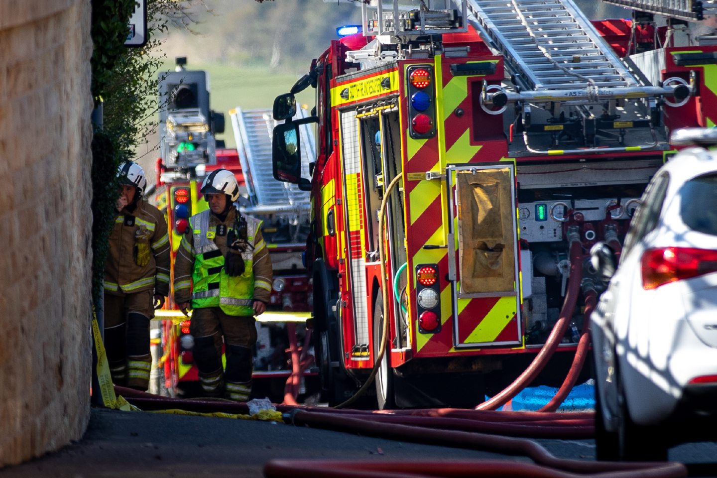 Crews tackling major building fire near Lochgelly church