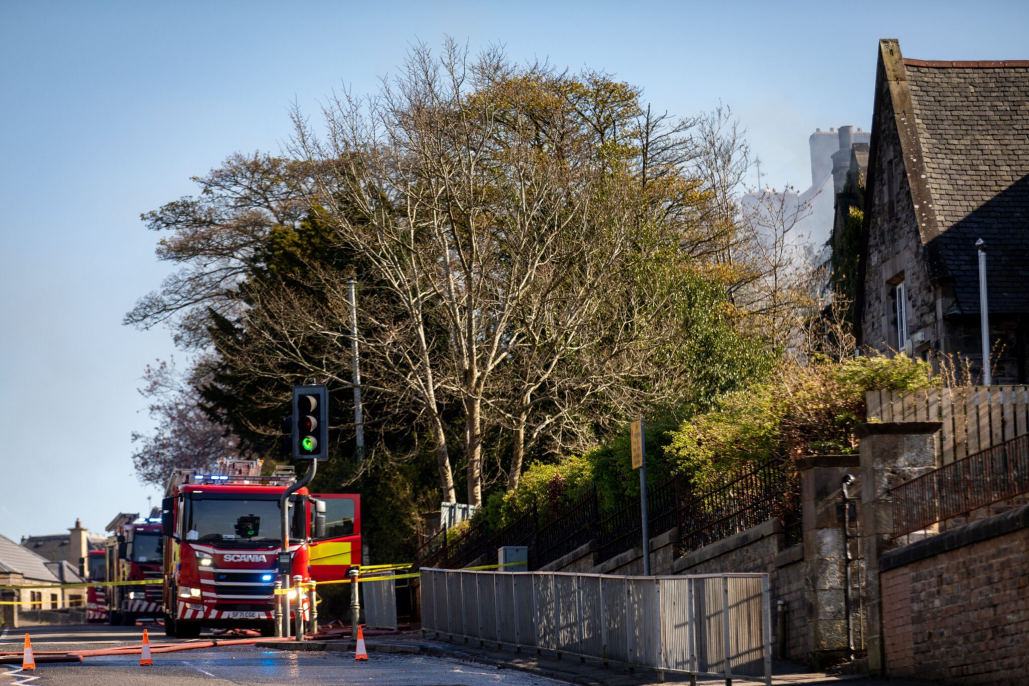 Crews tackling major building fire near Lochgelly church