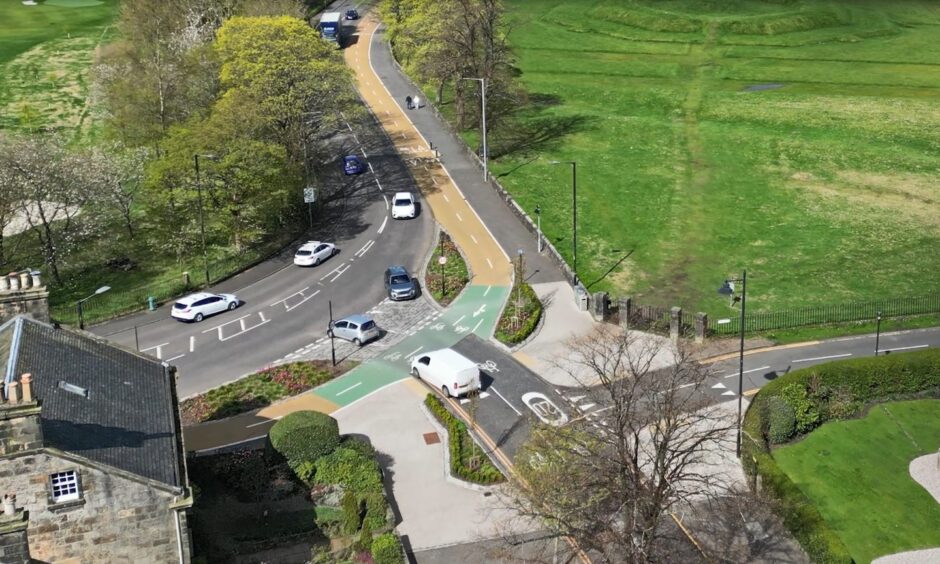Cycle paths Stirling: Drone video shows £11m active travel network so far