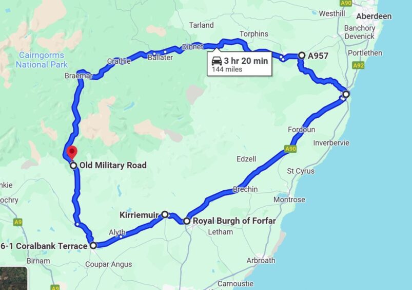 144-mile diversion for overnight road closure on A93 near Glenshee