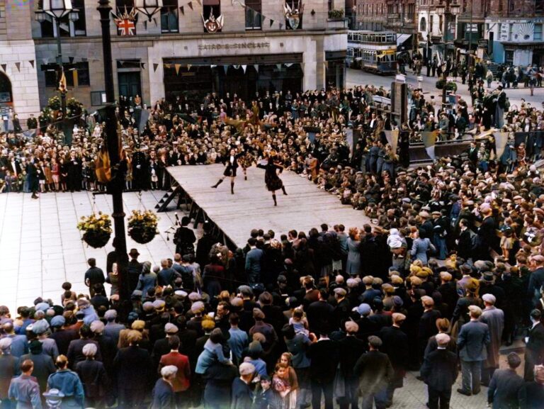 VE Day: Colourised pictures show Dundee in Second World War