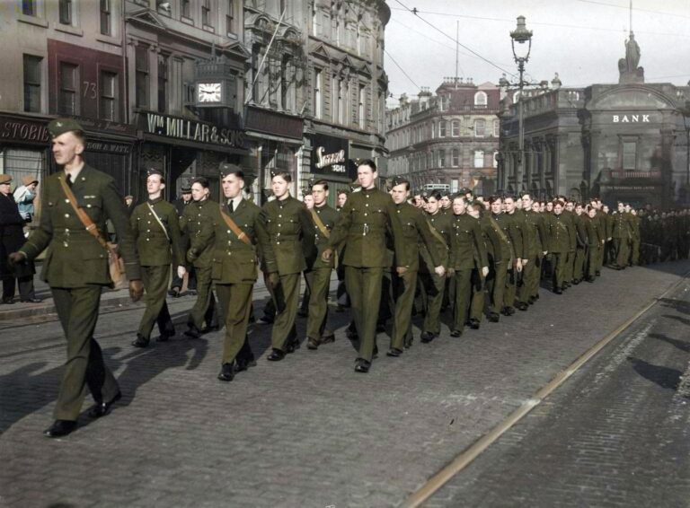 VE Day: Colourised pictures show Dundee in Second World War