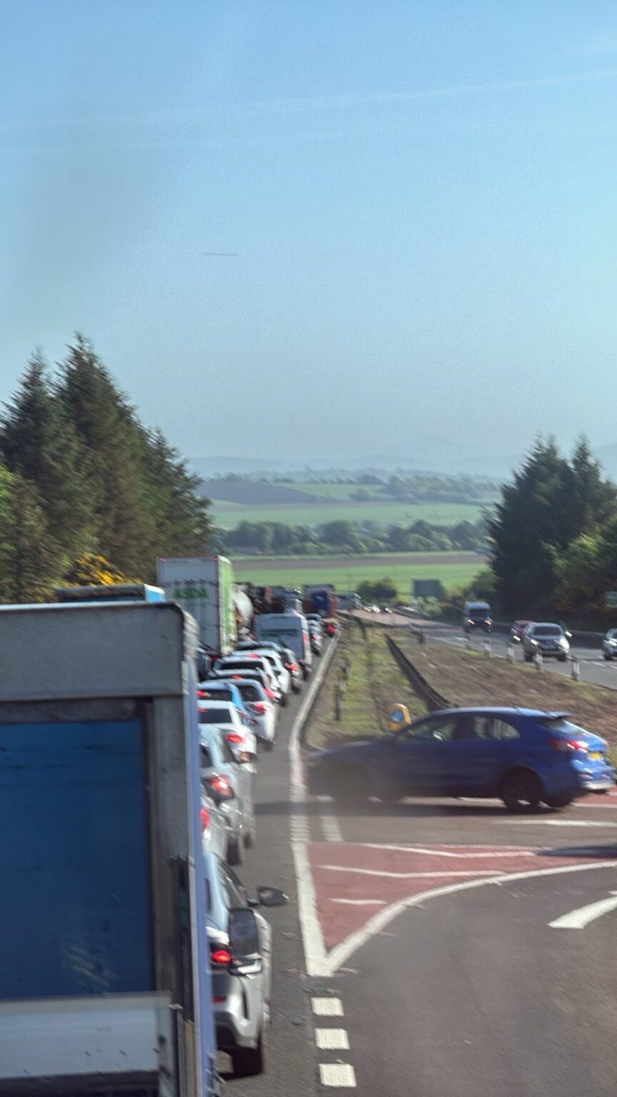 A90 closed for seven hours near Dundee after three-vehicle crash