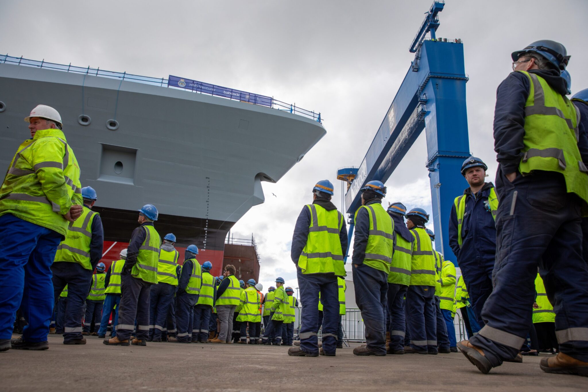 First look at new warship HMS Venturer built at Rosyth docks