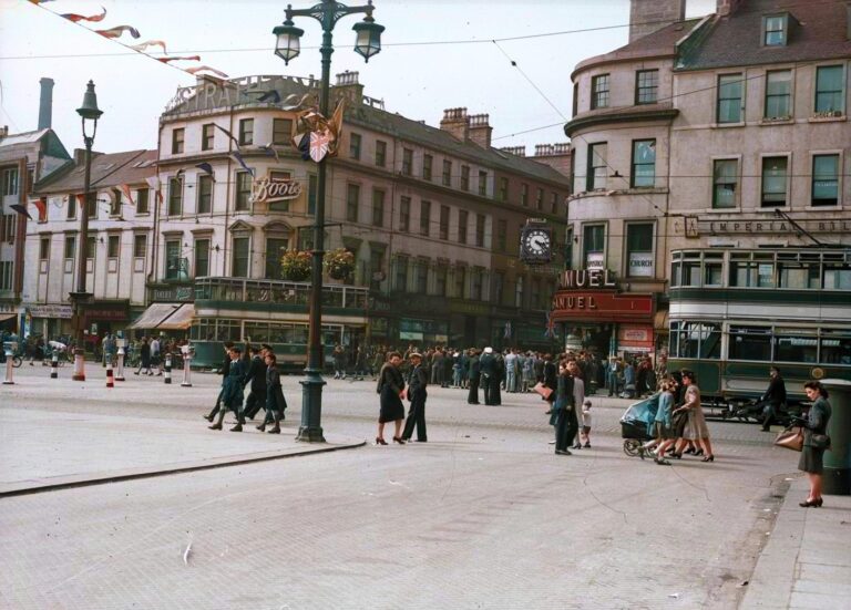 VE Day: Colourised pictures show Dundee in Second World War