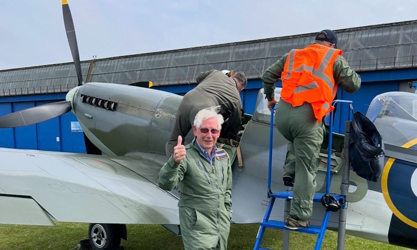 Photographer, 83, on cloud nine after Spitfire flight over Forfar