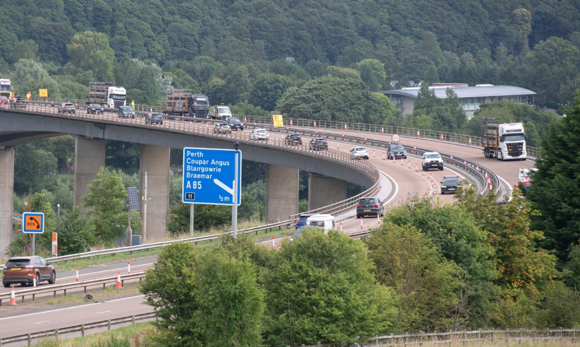 Diversion through Perth during overnight Friarton Bridge closures