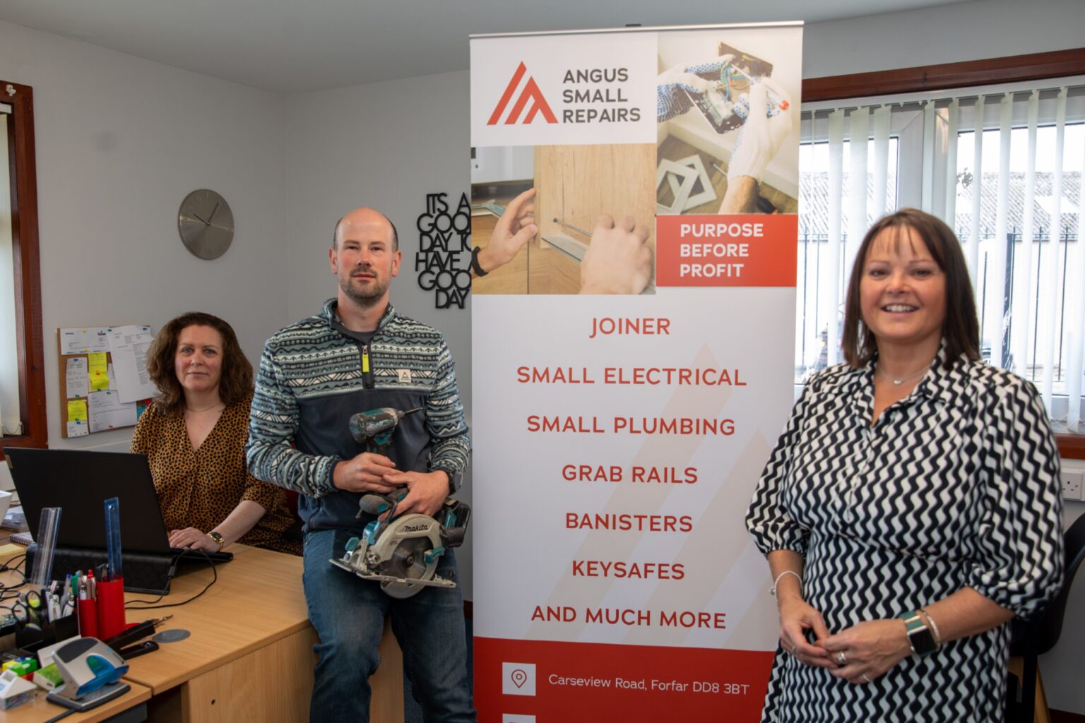 Big first 12 months for Angus Small Repairs Service