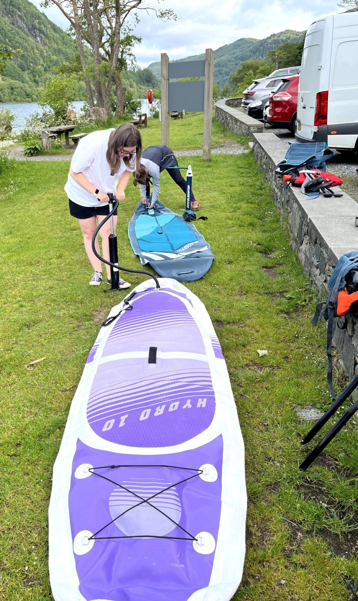 Paddle boarding Stirling: Trying it for the first time on Loch Lubnaig