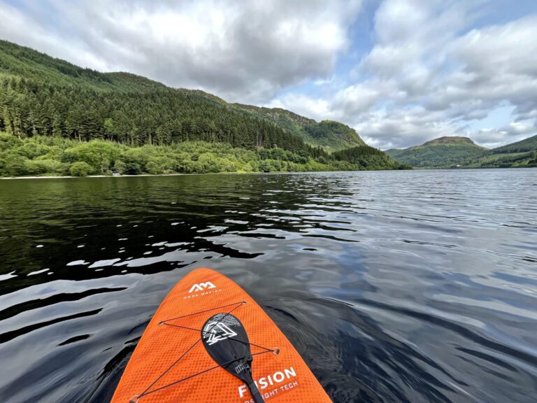 Paddle boarding Stirling: Trying it for the first time on Loch Lubnaig