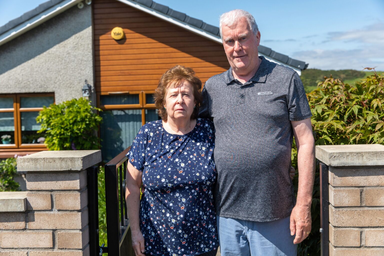 Fife pensioners 'horrified' as 'peado' scrawled on garden wall